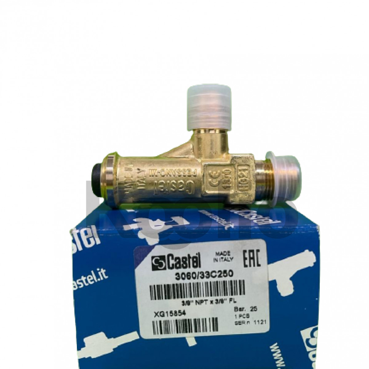 Castel Safety Valve 3/8" - 3060/33C250 | Koolio